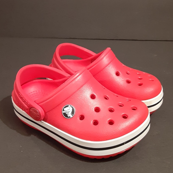 CROCS | Shoes | Crocs Kids Red Crocband Clogs Water Shoes Kids Shoes ...
